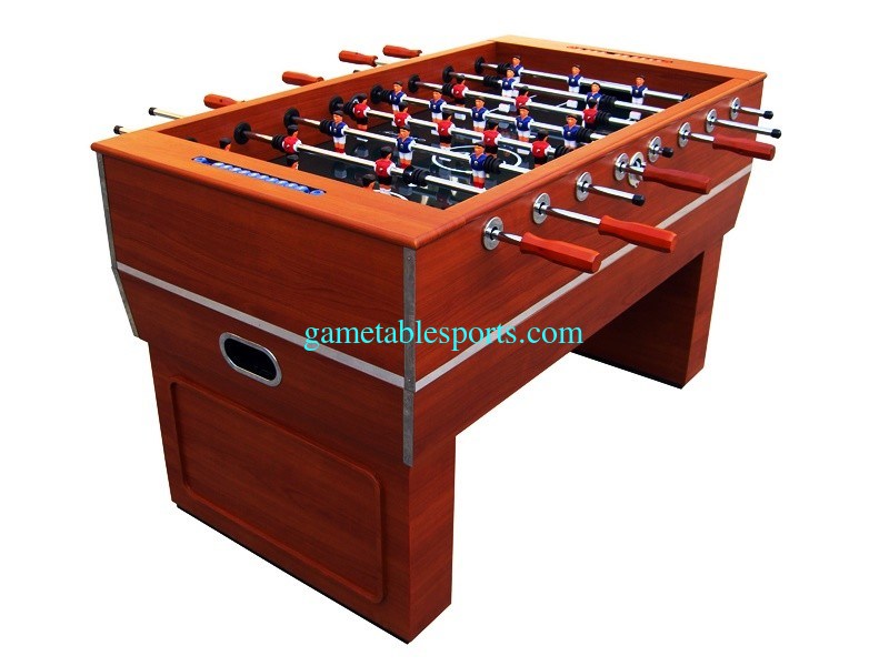 Wood Hand Grip Soccer Game Table MDF Indoor Use With Cabinet Legs CE ...