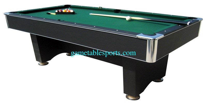 Dark Green 8FT Heavy Duty Pool Table Chromed Metal Corner For Teenages ...