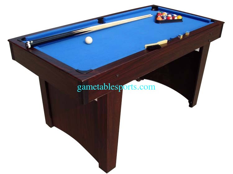 Family Pool Game Table 5 FT Billiard Table Wood Solid MDF With PVC ...