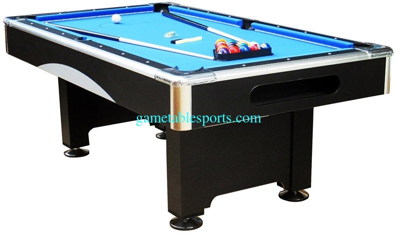 Chromed coner 7 FT Electronic Billiard Table with Flash and Busic wood ...