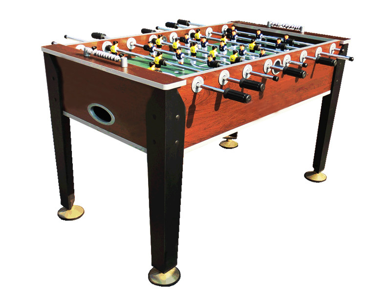 Professional 5 FT Soccer Game Table Wood Color Steel Rod For Entertainment