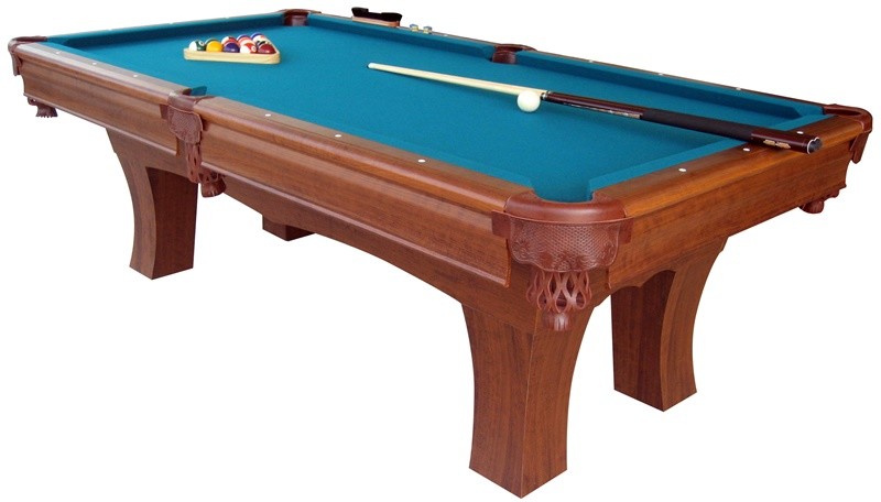 Deluxe 96 Inches Billiard Game Table With Leather Pocket / Wool Felt ...