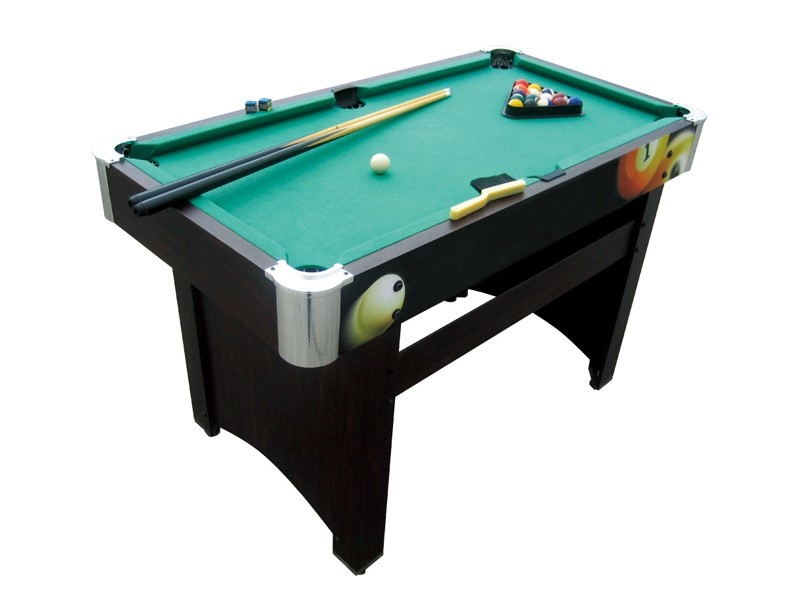4FT Billiards Wood Game Table Color Graphics Design With Chromed ...