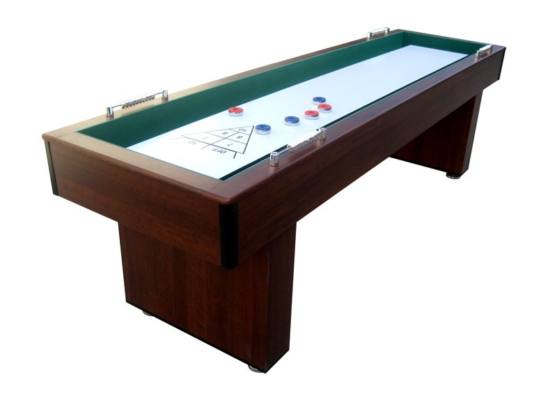 Colorful Home Shuffleboard Table , 9 FT Rustic Shuffleboard Table with ...